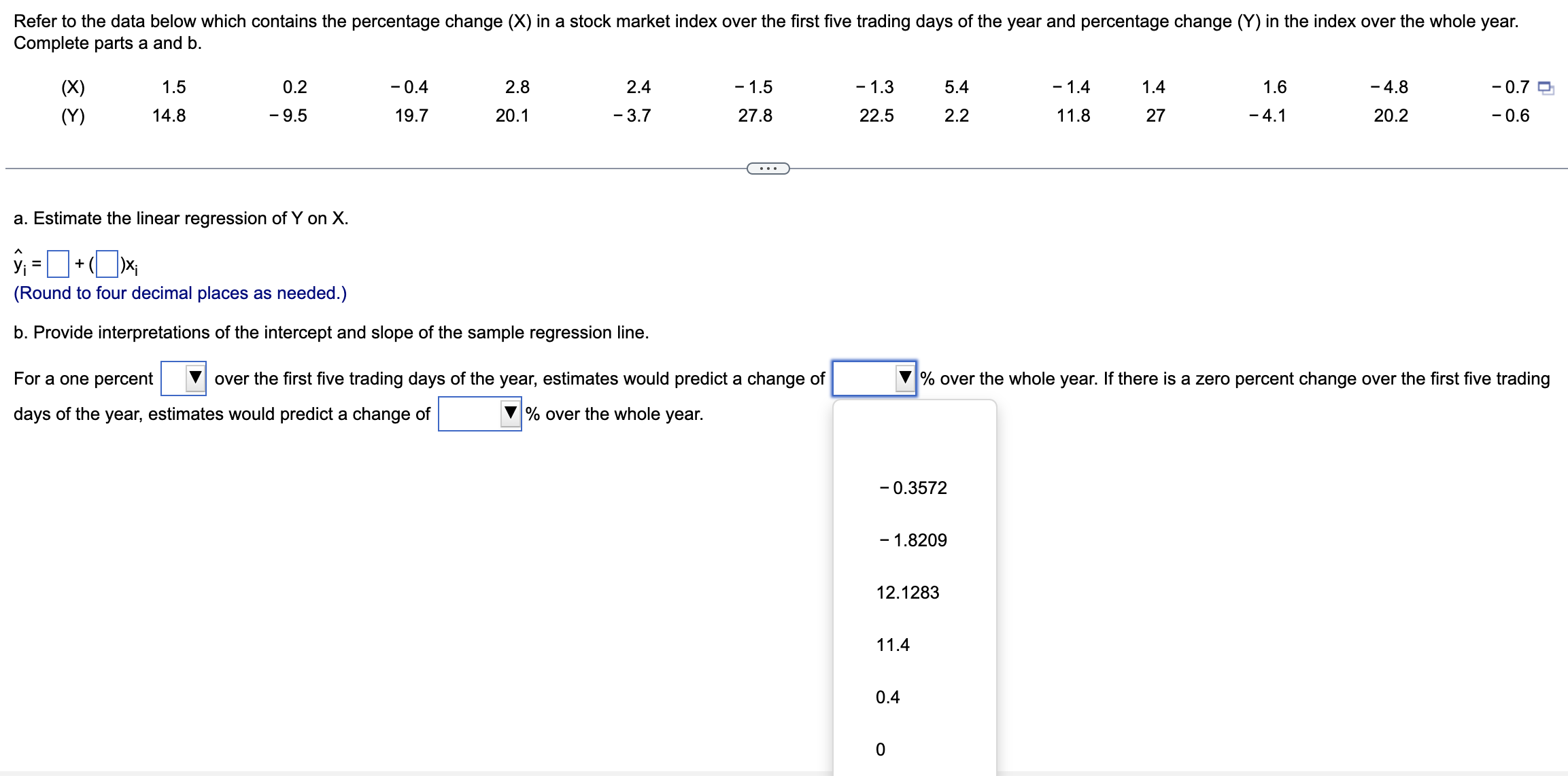 Solved First box options: loss or gainSecond box options: as | Chegg.com