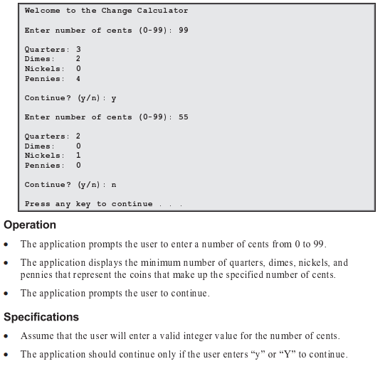 Solved Welcome to the Change Calculator Enter number of | Chegg.com