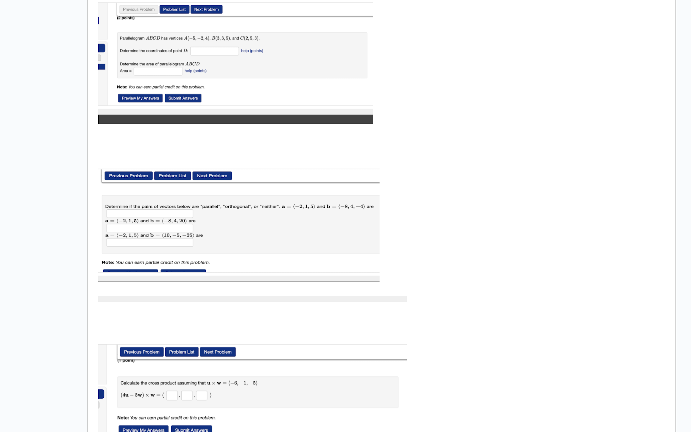 Solved Determine whether the points lie on a straight line. | Chegg.com