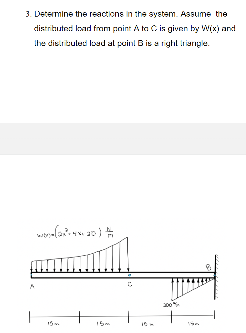 Solved 3. Determine the reactions in the system. Assume the | Chegg.com
