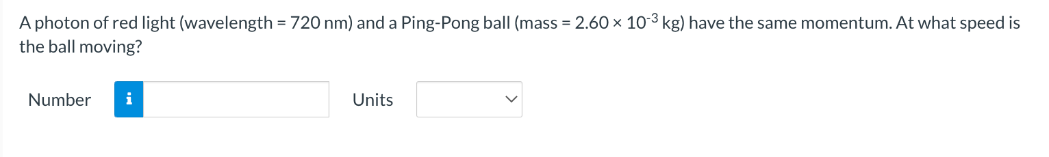 [Solved]: A photon of red light (wavelength ( =720 mathr