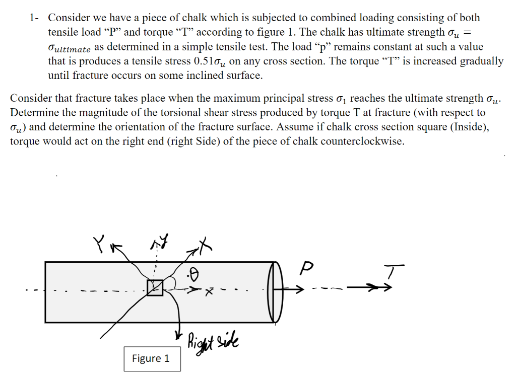 Solved 1- Consider we have a piece of chalk which is | Chegg.com