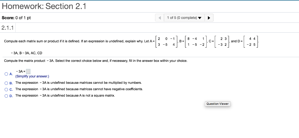 Solved Homework Section 2 1 Score 0 Of 1 Pt