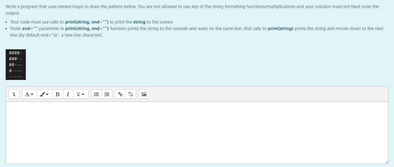 Solved Write A Program That Uses Nested Loops To Draw The