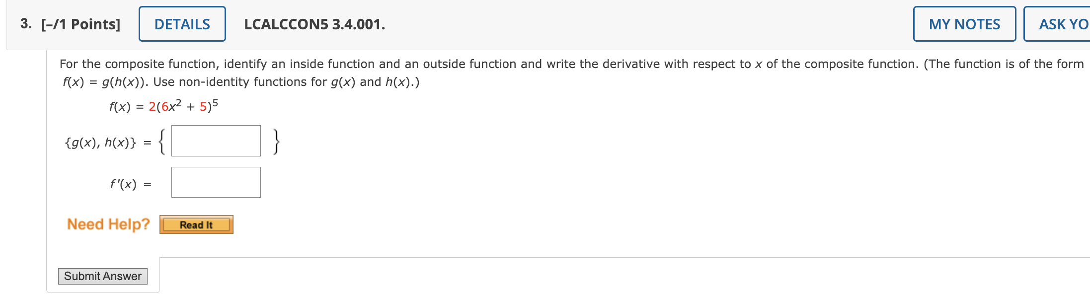 Solved [-/1 Points] LCALCCON5 3.4.001. For the composite | Chegg.com