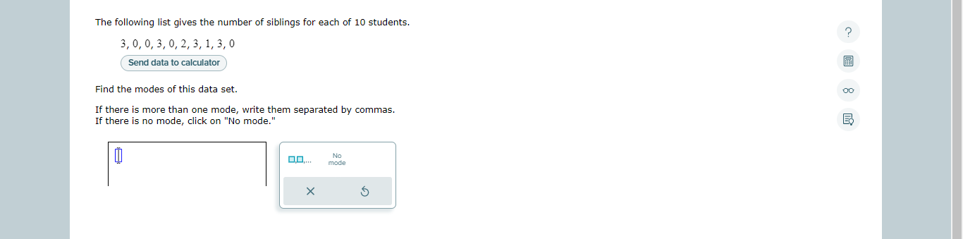 Solved The following list gives the number of siblings for | Chegg.com
