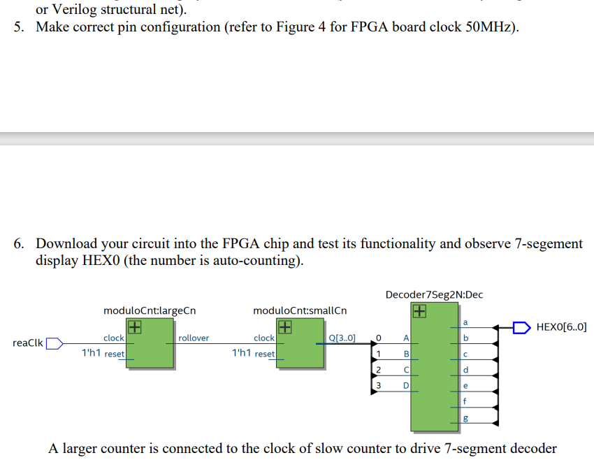 Part II: Use a counter to determine the one-second | Chegg.com