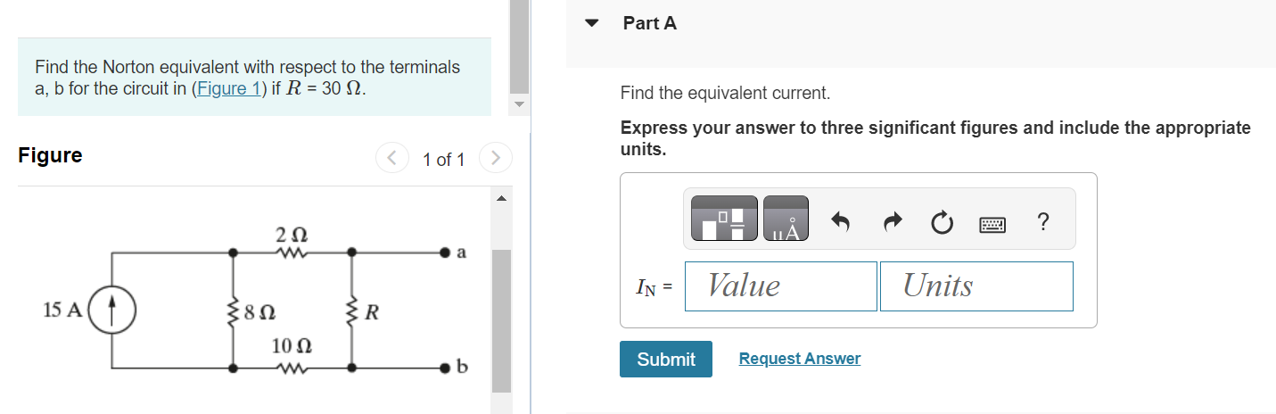 Solved Find the Norton equivalent with respect to the | Chegg.com