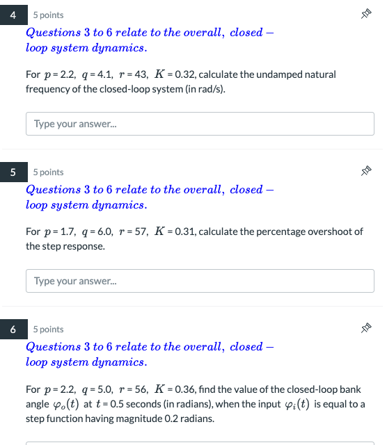 Solved The overall, closed-loop, proportionally controlled | Chegg.com