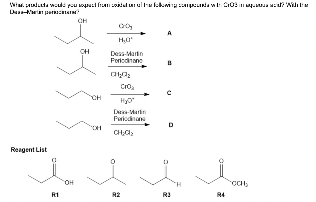 Solved From the Reagent List, choose the reagents A and B to | Chegg.com