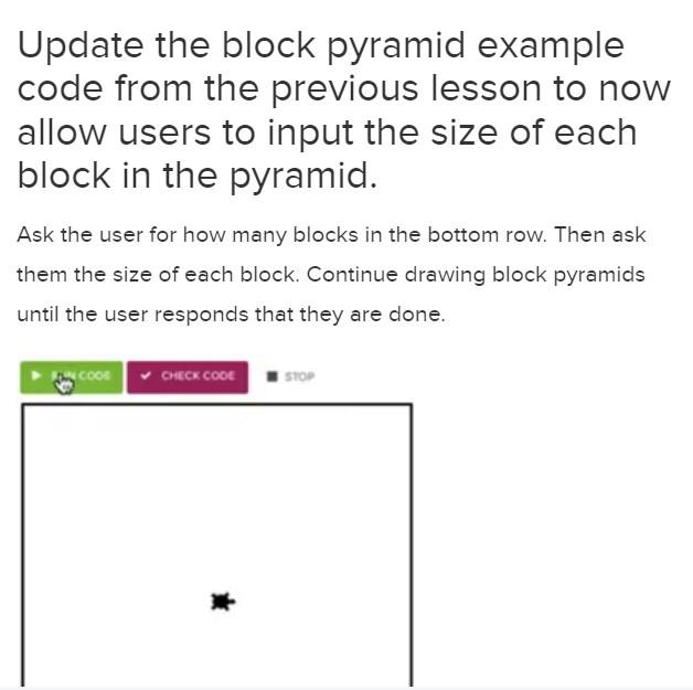 Solved 13.1.3 Block Pyramid 2.0 Update the block pyramid | Chegg.com