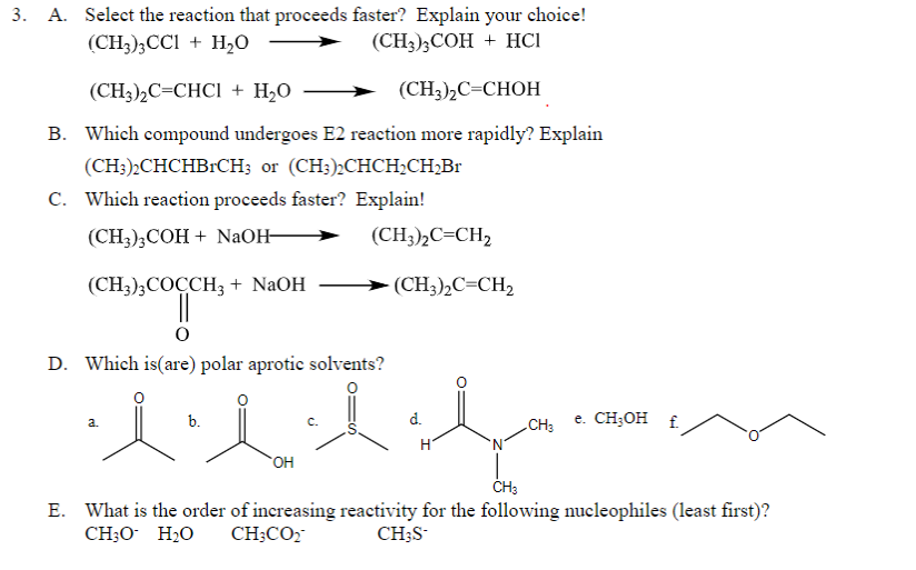 (CH3)2C=CHCl+H2O (CH3)2C=CHOH. B. Which compound | Chegg.com