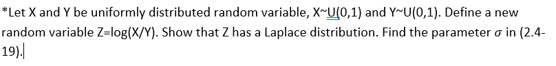 Solved *Let X and Y be uniformly distributed random | Chegg.com