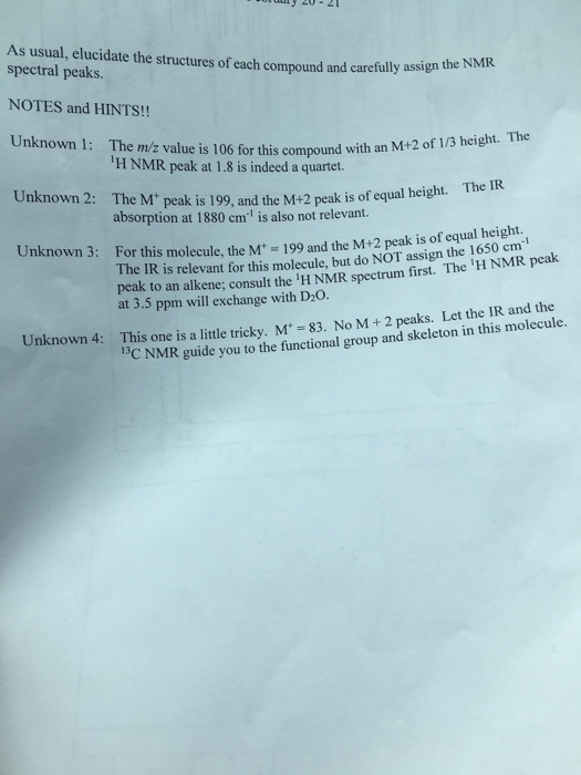 Solved As usual, elucidate the structures of each compound | Chegg.com