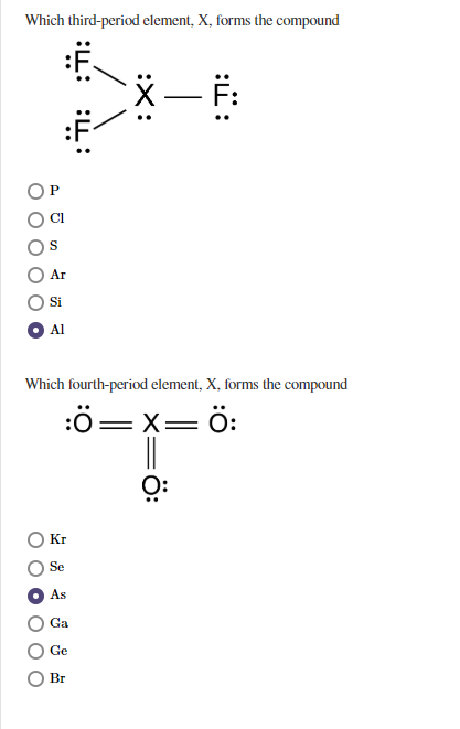 Solved Which third-period element, X, forms the compound : : | Chegg.com