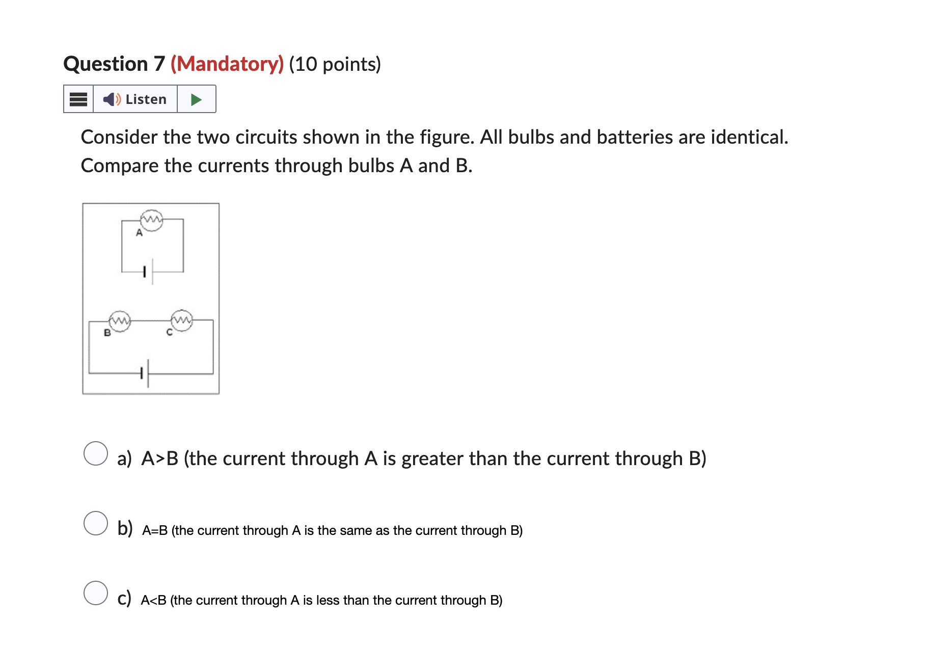Solved Question 7 (Mandatory) (10 ﻿points)Consider the two | Chegg.com