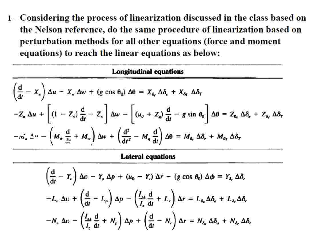 Solved Aircraft Stability and control course, Reference: | Chegg.com