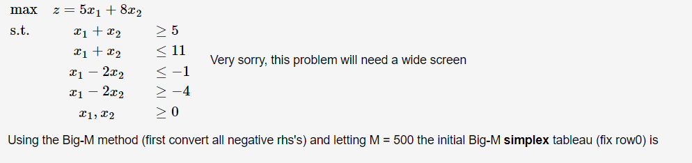 Solved max s.t. z = 5x1 + 8x2 x1 + x2 21 +22 X1 – 2x2 X1 – | Chegg.com