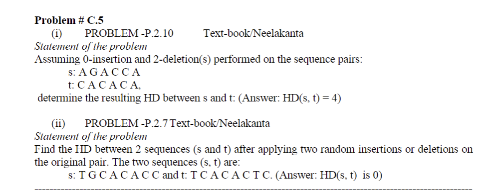 Solved PROBLEM # D.5 (Problem P-10-6 ﻿Text-book) ﻿Statement | Chegg.com