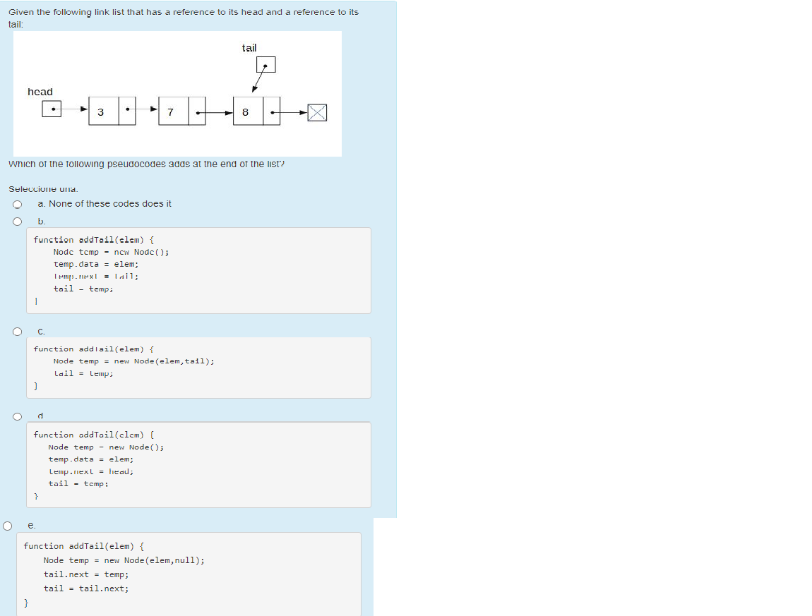 Solved Given the following link list that has a reference to | Chegg.com