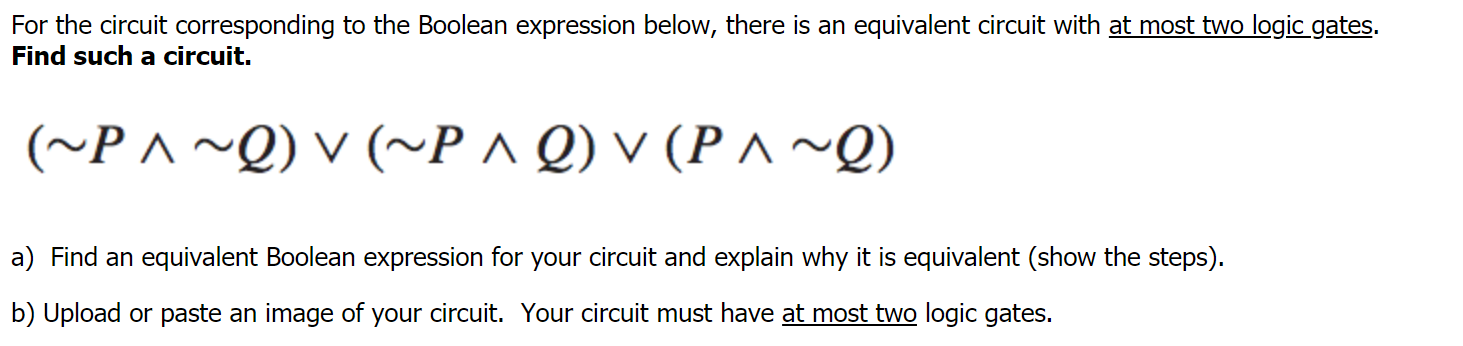 Solved For the circuit corresponding to the Boolean | Chegg.com