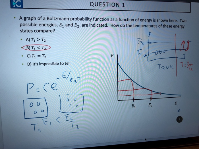 Solved Can you please explain the Boltzmann probability | Chegg.com