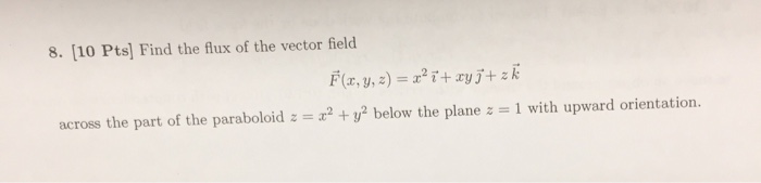 Solved: Find The Flux Of The Vector Field F(x, Y, Z) = X^2... | Chegg.com