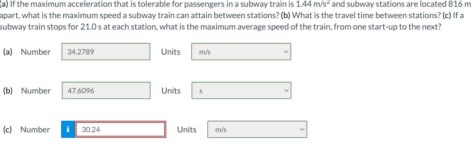 Solved (a) If the maximum acceleration that is tolerable for | Chegg.com