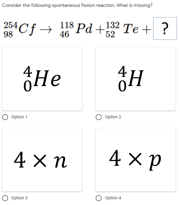 Solved Consider the following spontaneous fission reaction. | Chegg.com