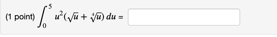 Solved 6 (1 point) Consider the function f(x) = 5 x2 Let | Chegg.com