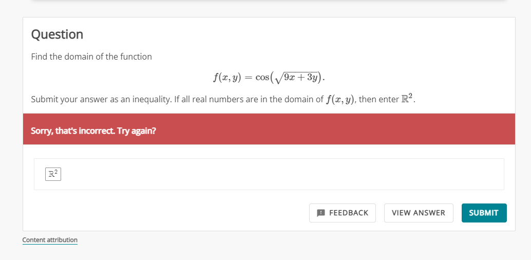 Solved Question Find The Domain Of The Function F X Y