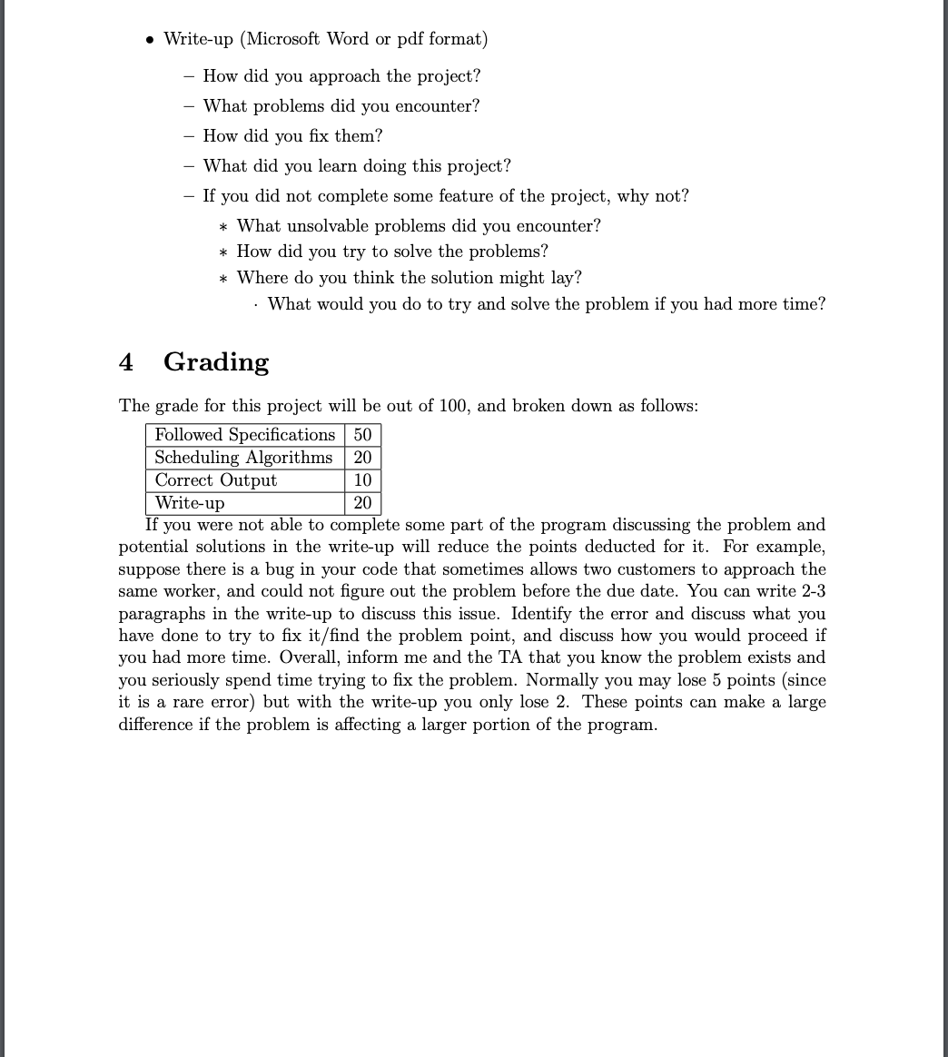 Solved 1 Description You will be writing a simulation to | Chegg.com
