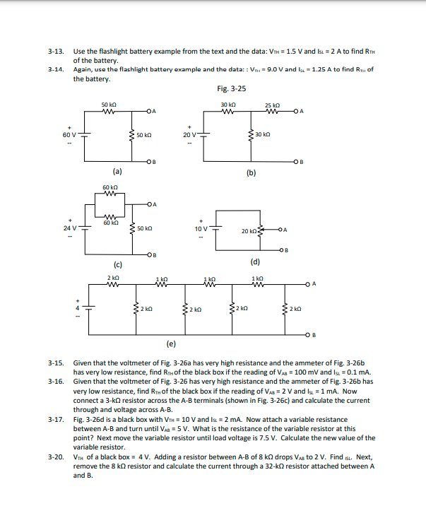 Solved Problems 3-1. In Fig. 3-24a, find Vout when the wiper | Chegg.com