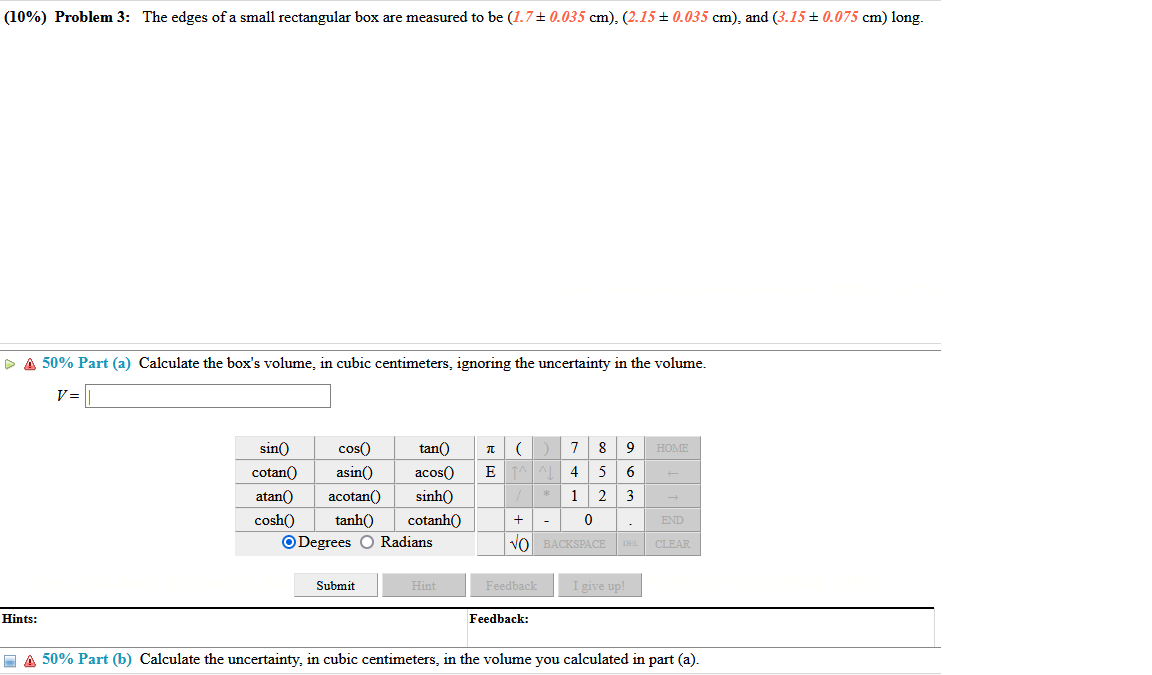 Solved (10\%) Problem 3: The edges of a small rectangular | Chegg.com