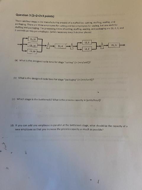 Question 3(2+2+2+3 points) There are four steps in | Chegg.com