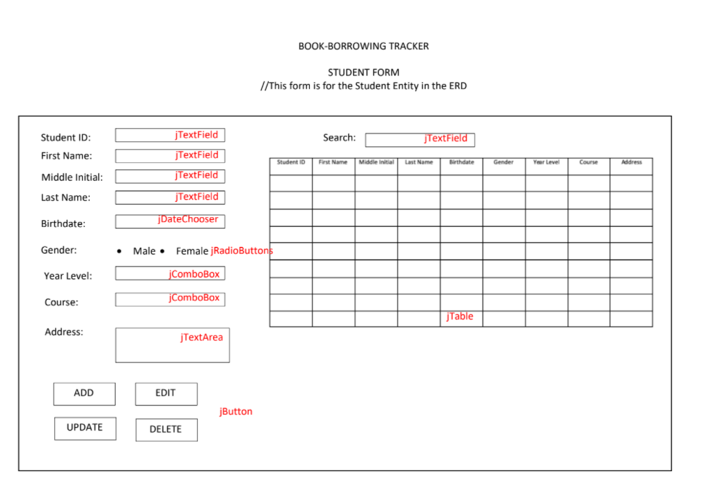 BOOK-BORROWING TRACKER STUDENT FORM //This form is | Chegg.com