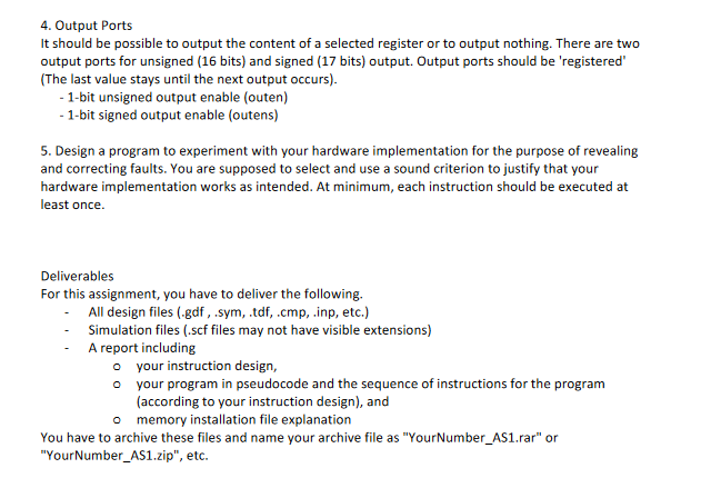 You are supposed to design a datapath supporting the | Chegg.com