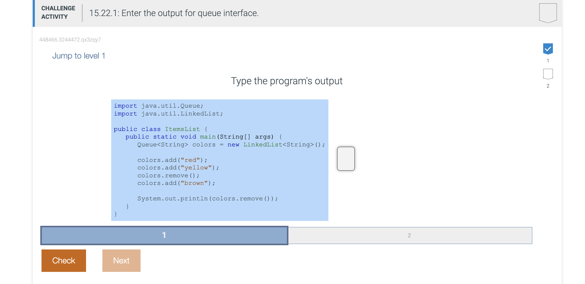 Solved Type the program's output 15.21.1: Using a HashSet | Chegg.com