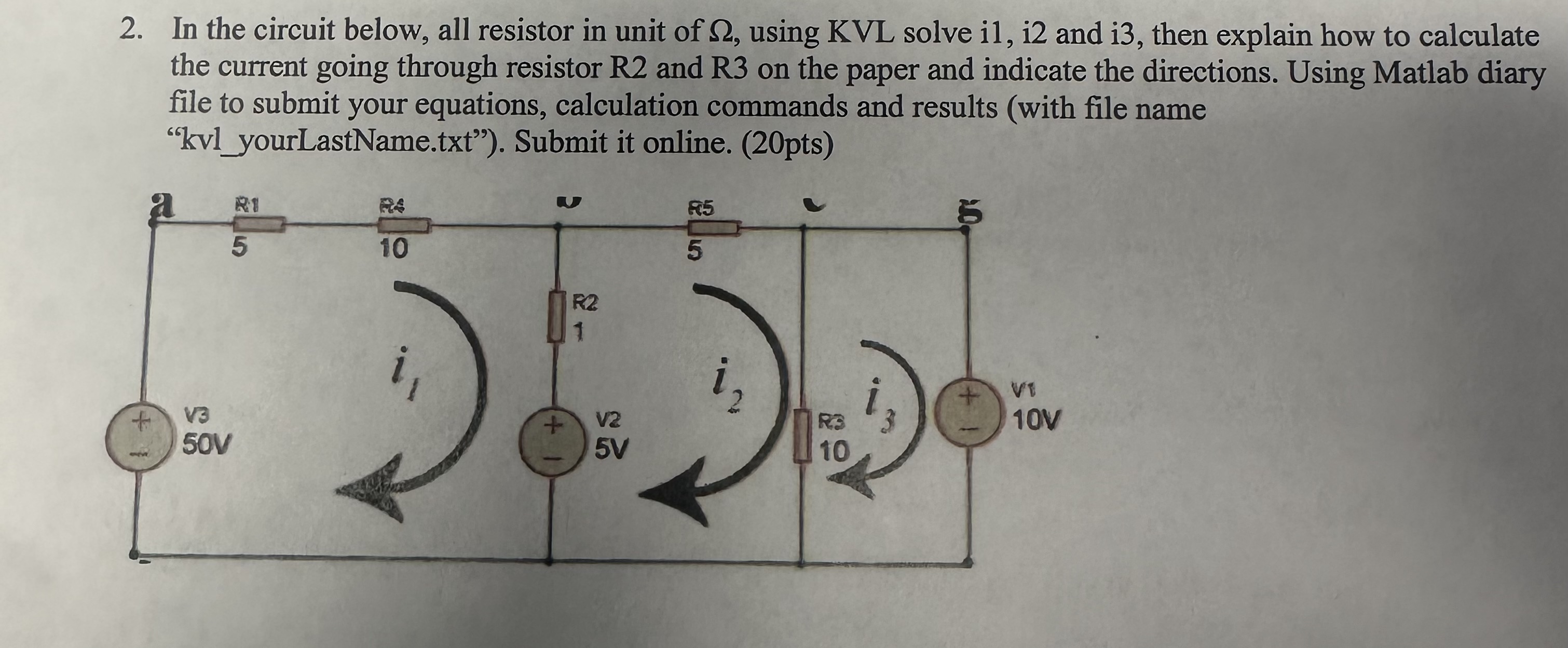 Solved In the circuit below, all resistor in unit of Ω, | Chegg.com