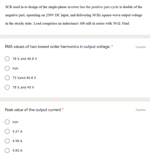 Solved SCR used in to design of the single-phase inverter | Chegg.com