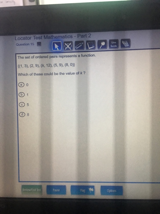 Solved Locator Test Mathematics Part 2 Line Question 15 | Chegg.com