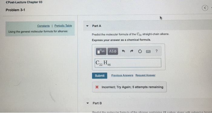 Solved Post-Lecture Chapter 03 Problem 3-1 Constants l | Chegg.com