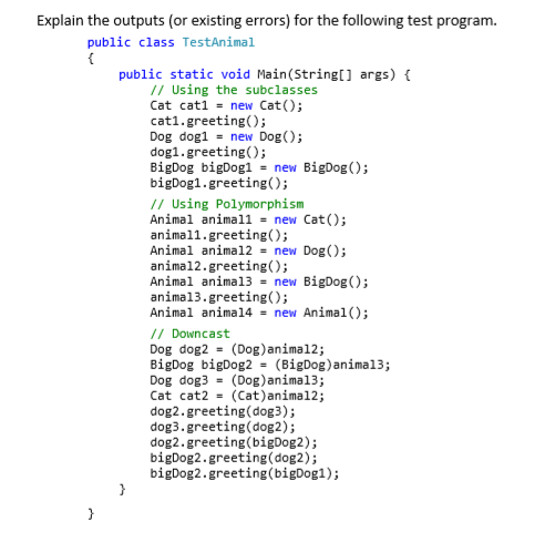 Solved 4. Examine the following code and represent the | Chegg.com