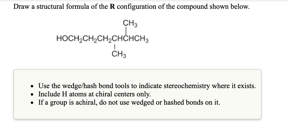 Solved Draw a structural formula of the respective | Chegg.com