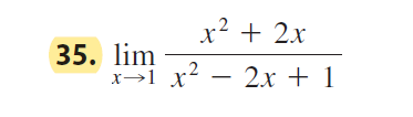 Solved 31. limx→−2+x2(x+2)x−135. limx→1x2−2x+1x2+2x | Chegg.com