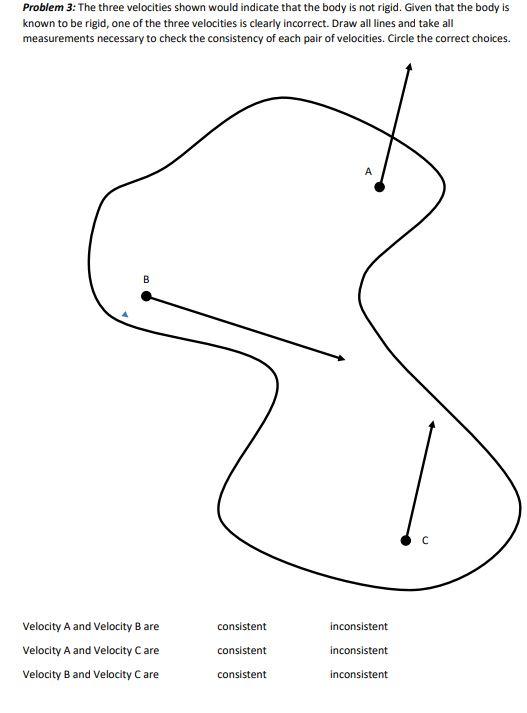 Solved Problem 3: The three velocities shown would indicate | Chegg.com