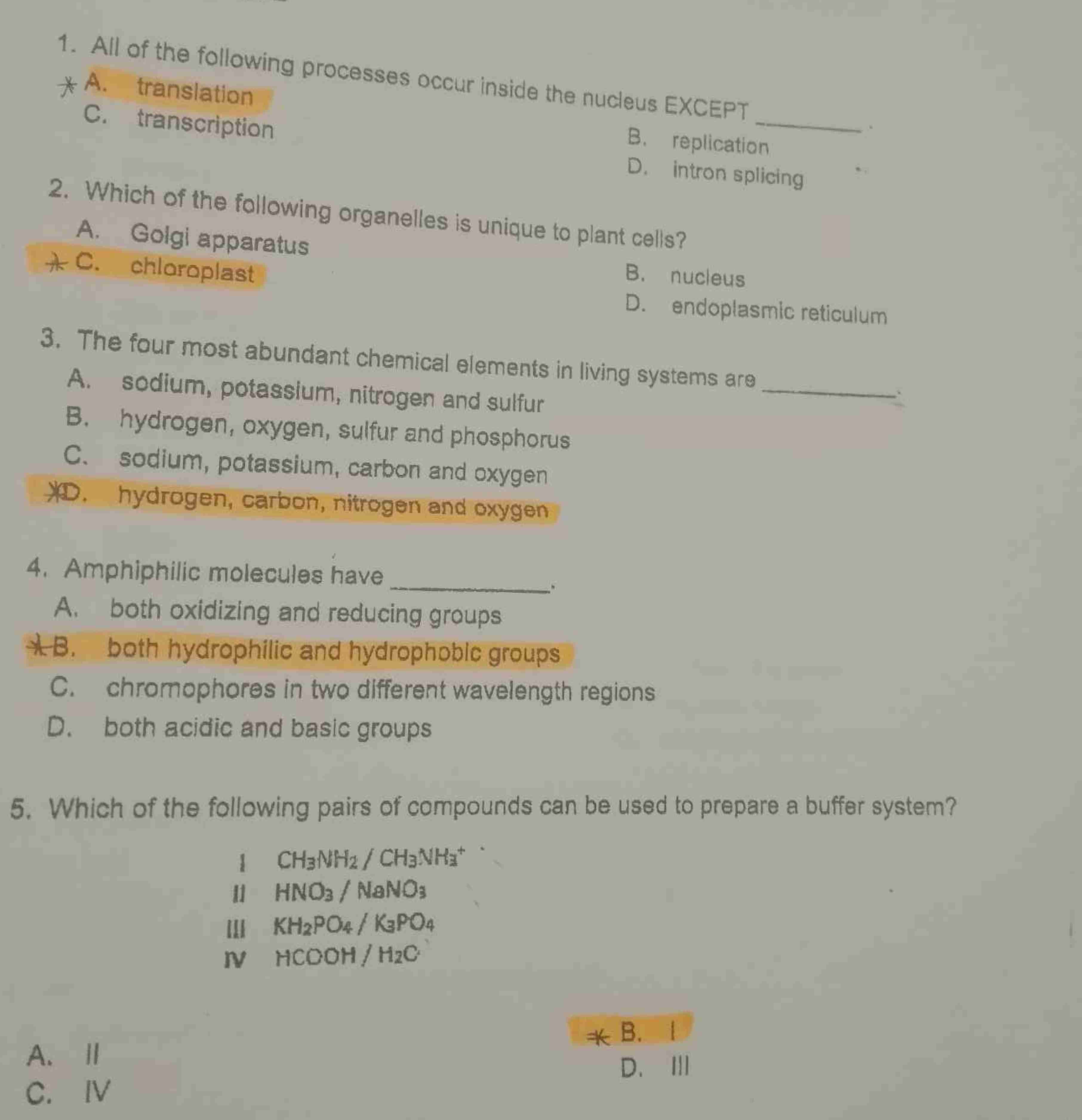 Solved All of the following processes occur inside the | Chegg.com