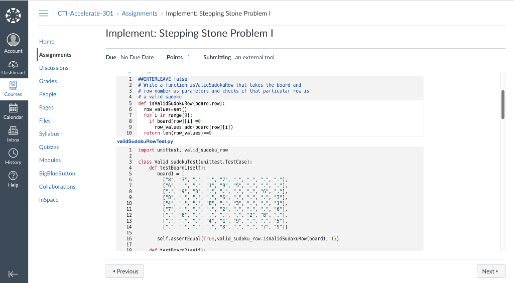 Solved Python Write a function isValidSudokuRow that takes | Chegg.com