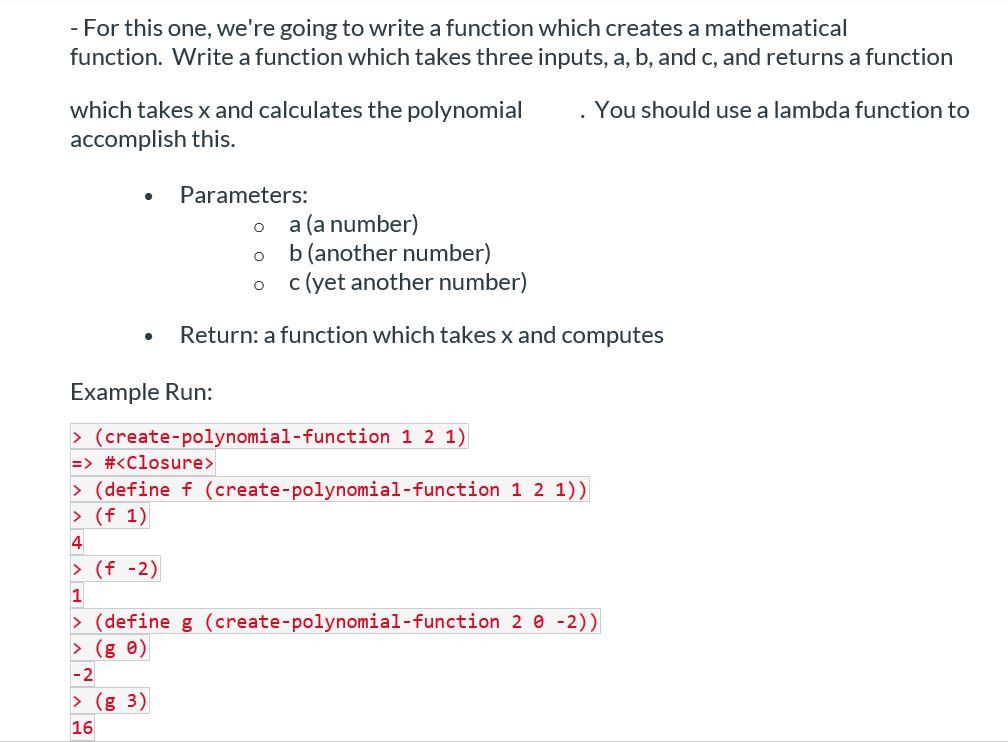Solved write the following functions in Scheme. You may use | Chegg.com