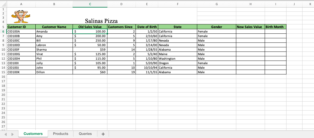 1. Go to Queries worksheet. Record a macro, | Chegg.com